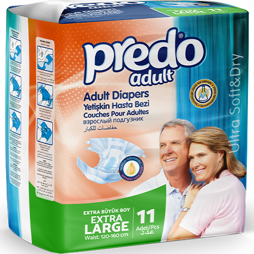 Predo Adult Diapers - Extra Large - 11pk